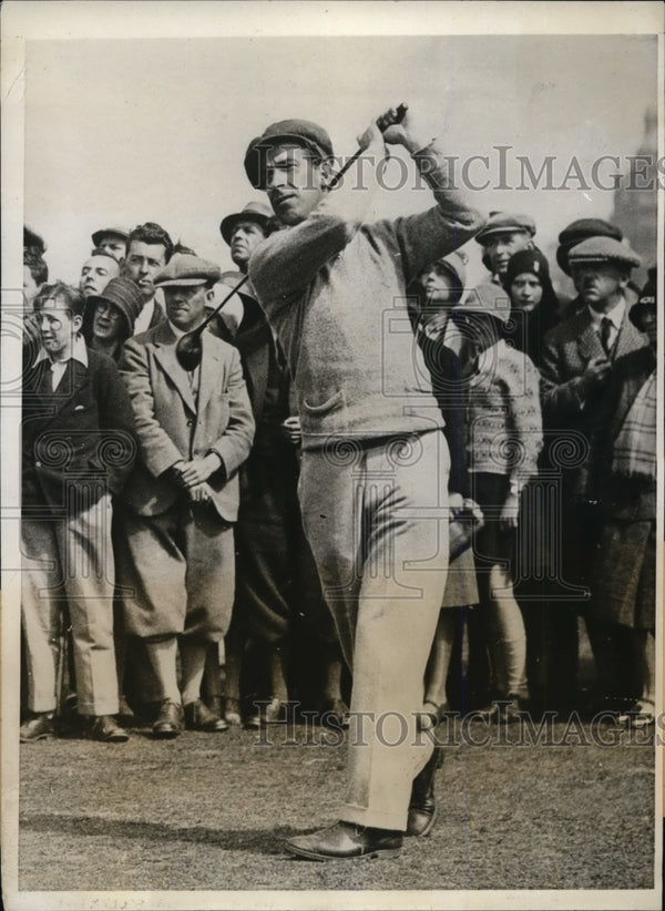1931 Press Photo Sidney Roper British golfer in Amateur rounds ...