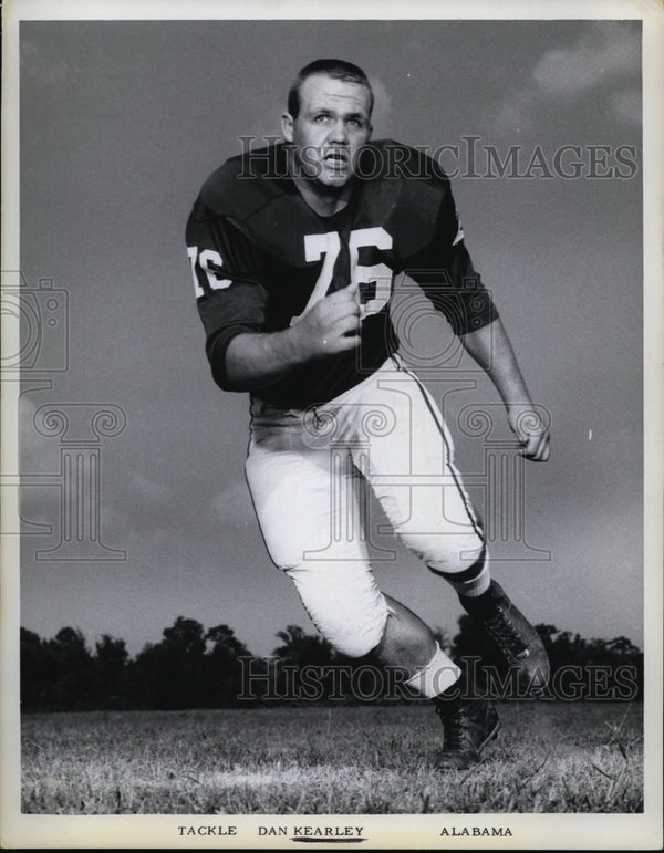 1963 Press Photo Alabama tackle Dan Kearley - nes31330 - Historic Images