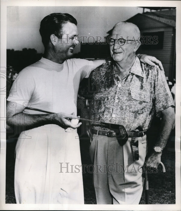 1961 Press Photo Tam O Shater golf club owner George S May & Jimmy ...