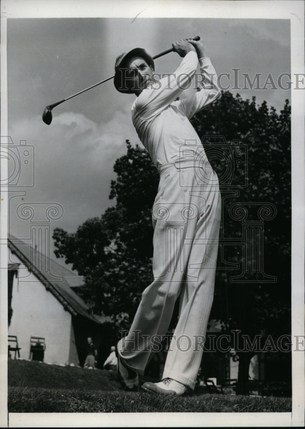 1939 Press Photo EJ Dutch Harrison in PGA Championship at Flushing NY ...