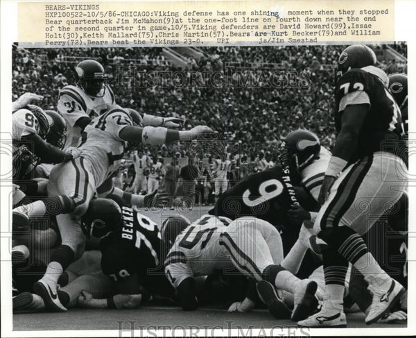 1986 Press Photo Viking David Howard, Isaac Holt, Keith Mallard, Chris ...