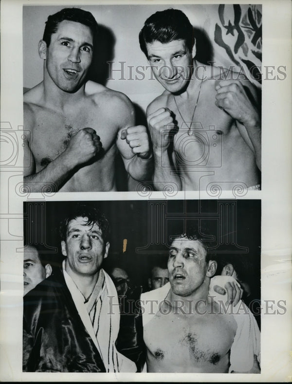 1962 Press Photo Marcel Pigou & Luis Folledo at Paris France bout ...