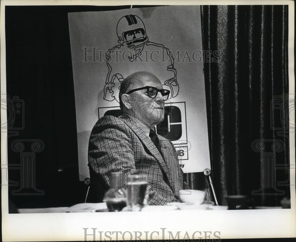 1973 Press Photo Chicago Bears legendary coach George Halas - Historic ...