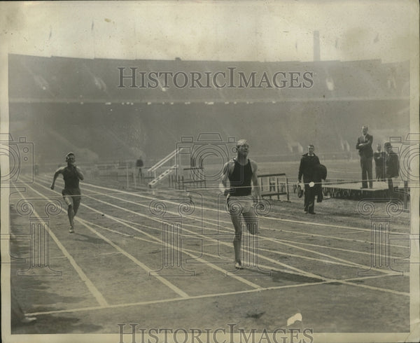 1932 Press Photo Univ of Pennsylvania runner George Munger, Penn Relay ...
