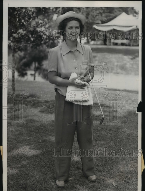 1940 Press Photo Phyllis Otto n semi final round Trans Mississippi tou ...