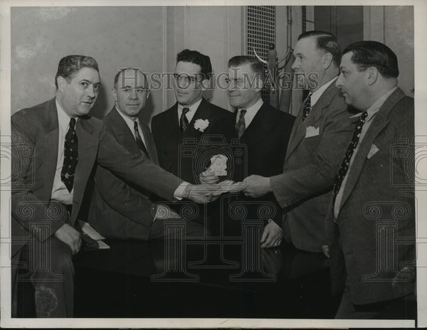 1937 Press Photo Potential Referees For Joe Louis Championship Fight in ...