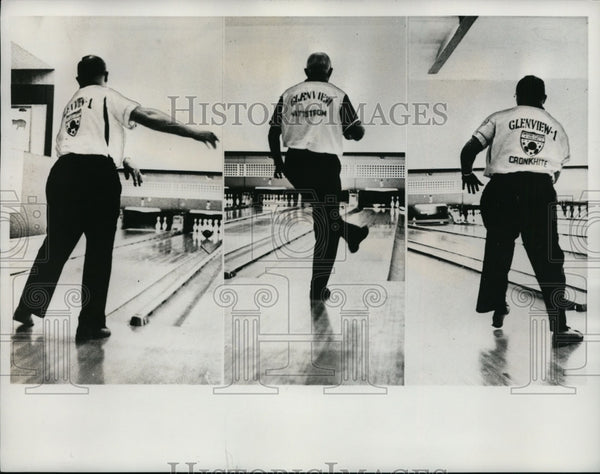 1961 Press Photo US Senior Bowling Association tournament at Skokie Ill ...