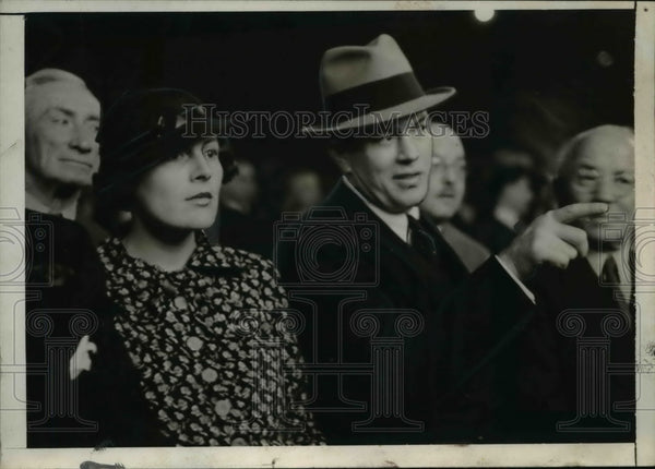1935 Press Photo Mr & Mrs Gene Tunney boxer and wife with other men ...