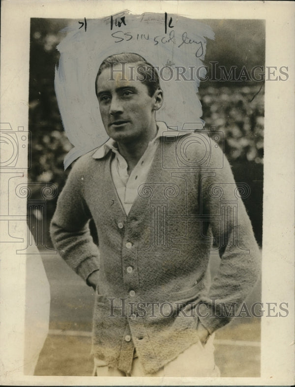 1926 Press Photo Feret French tennis star to play for CC Pyle ...