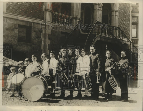 1928 Press Photo Ensign & Mrs William J Lawrence & their 11 kids in ...