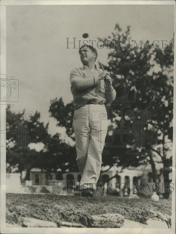 1936 Press Photo K.H. Sheldon winner Belmont Manor Men's Championship ...