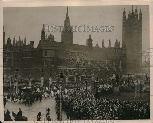 1931 Press Photo Westminster England King George Parliament Opening ...