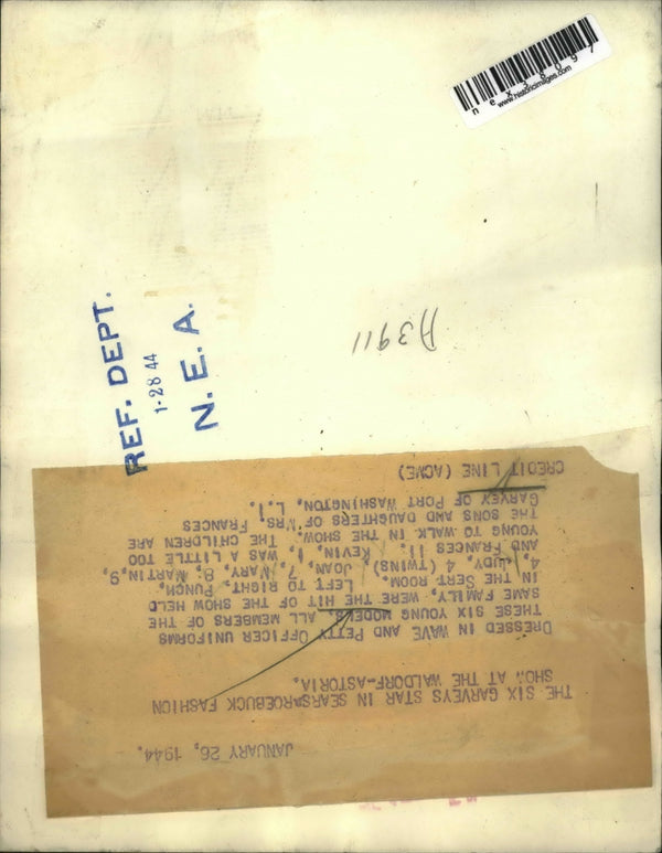 1944 Press Photo Punch, Judy, Joan, Mary, Martin, Frances Garvey in ...