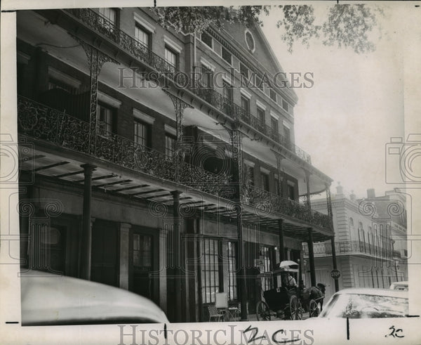 1965 Press Photo New Orleans - View of Upper Pontalba Building From the ...