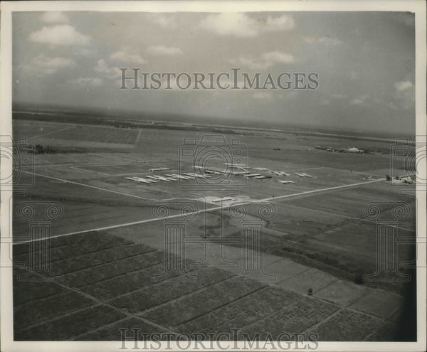 1956 Press Photo Prisons - Aerial View New Prison Group Angola State ...