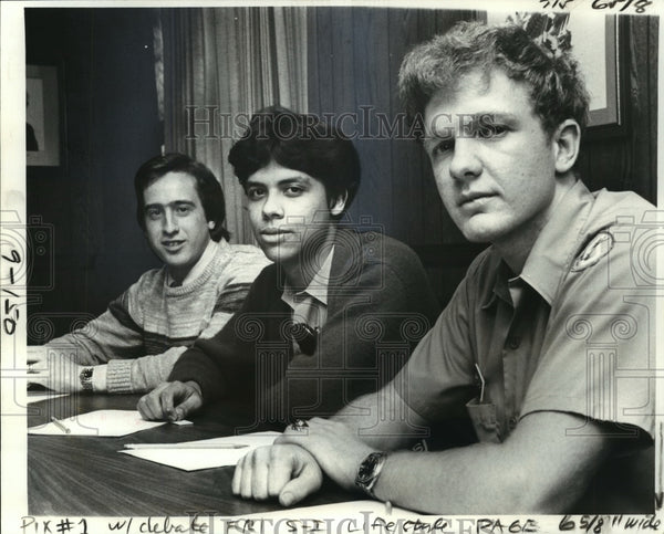 Press Photo Jesuit High School - Kevin Twohy, Moises Arriaga, Brett ...