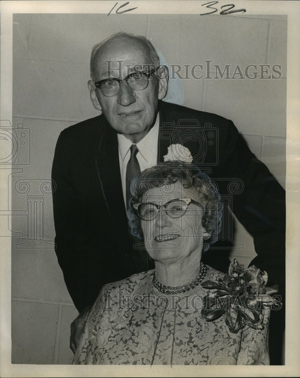 1965 Press Photo Mr. and Mrs. Thomas Cochran celebrate 50th anniversary ...