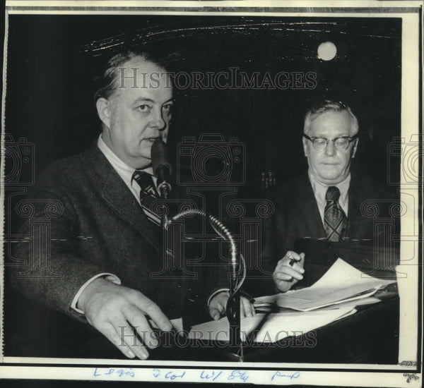 1972 Press Photo Senator Herman Decell and Senator W. B. Alexander ...