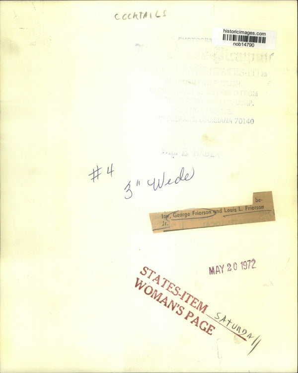 1972 Press Photo George Frierson and Louis L. Frierson, Jr. pose for a ...