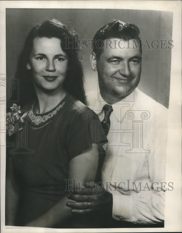 1951 Press Photo Mrs. Jean Gregory has married an old friend, Lewis ...
