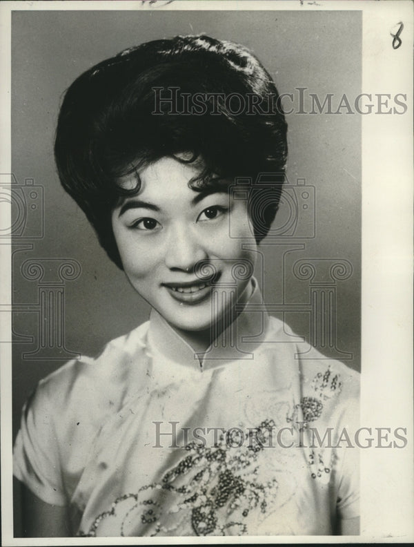 1960 Press Photo Nancy Hom, first contestant in the 1961 Miss Chinatown ...