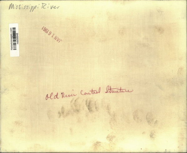 1961 Press Photo Construction of Low Sill Control Structure, Old River ...