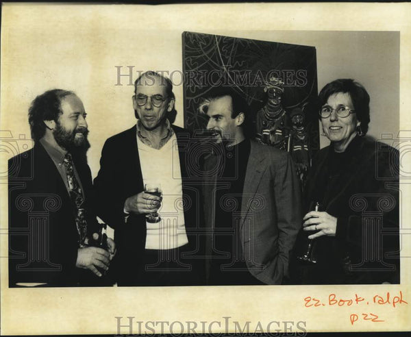 1994 Press Photo Ralph Adamo, Father Ray Schroth, Joseph Schaub and ...