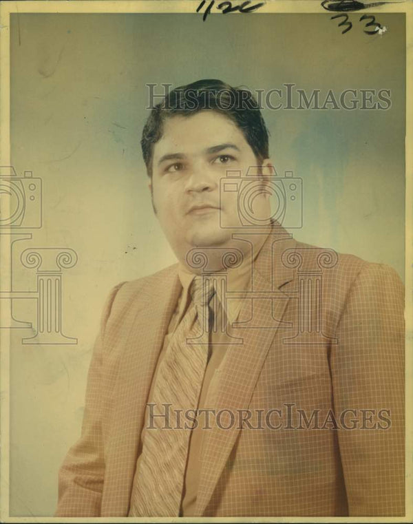 1972 Press Photo Mervin Muniz Jr., racing secretary at Jefferson Downs ...
