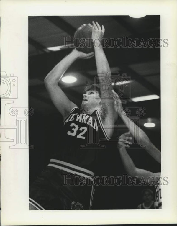 Press Photo New Orleans Newman Basketball player - Historic Images