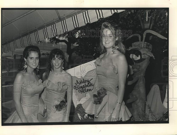 1990 Press Photo Helen Nalty, Ashley Counce, Elizabeth Nalty at ...