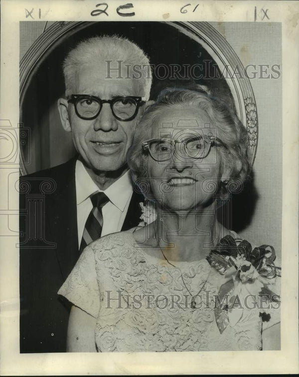 1965 Press Photo Mr. & Mrs. Joseph Messina Celebrate 50th Wedding ...