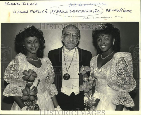1988 Press Photo Shawn Fortune, Marcus Neustadter Jr., Arlinda Pierce ...