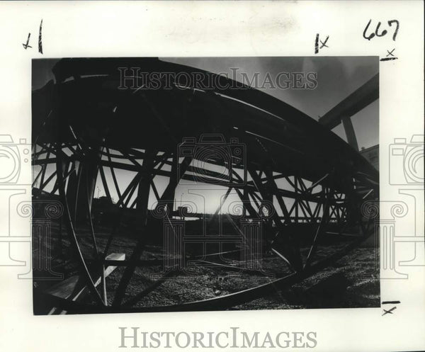 1977 Press Photo Support Structure For Pontchartrain Expressway, New ...