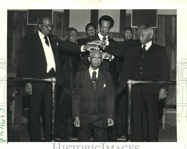 1984 Press Photo Reverend Albert Payne ordained at First Pilgrim ...