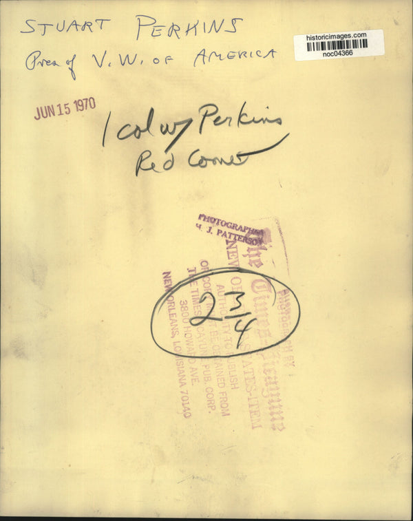 1970 Press Photo VW of America - Stuart Perkins, President - noc04366 ...