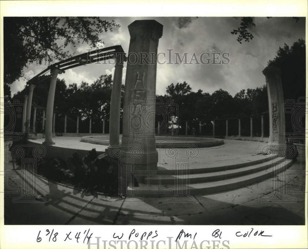 1993 Press Photo Popps fountain to be rehabilitated - Historic Images