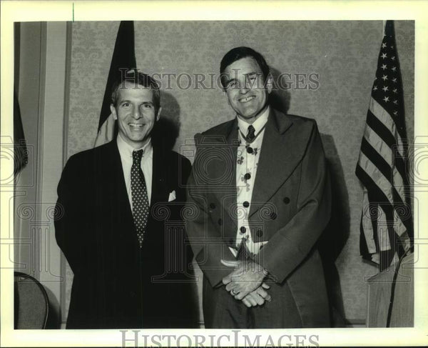 1990 Press Photo Mike Read & Peter Quirk at United Way Kickoff ...