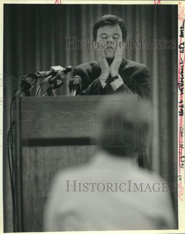 1989 Press Photo Governor Buddy Roemer of Louisiana, in Jefferson ...