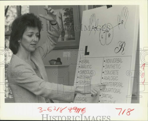 1988 Press Photo Paulette Purser, an artist from New Orleans teaches ...