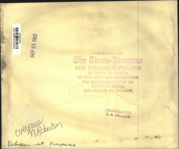 1962 Press Photo Robertson Street Overpass spans railroad tracks ...