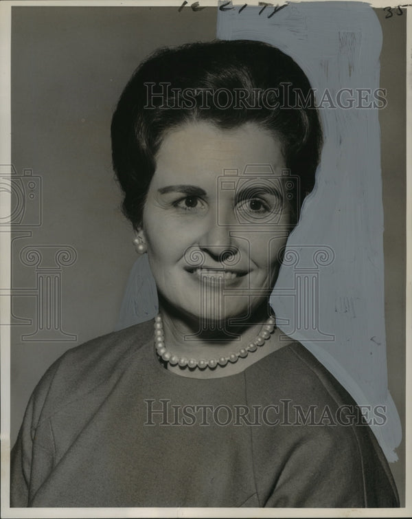 1963 Press Photo Mrs. Anne Boehm, President, Executives' Secretaries ...