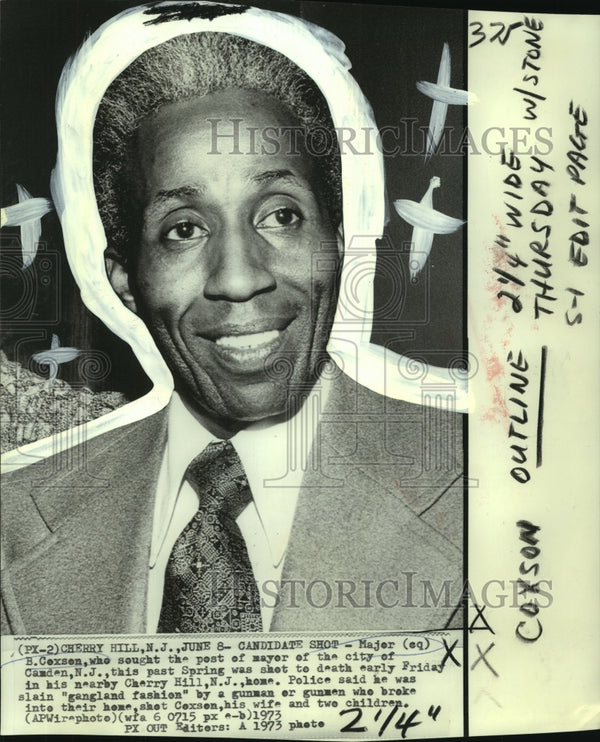 1973 Press Photo Major B. Coxson, Previous Candidate for Mayor of ...