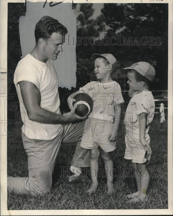 1962 Press Photo Joe Heap, former Notre Dame football star in Metairie ...