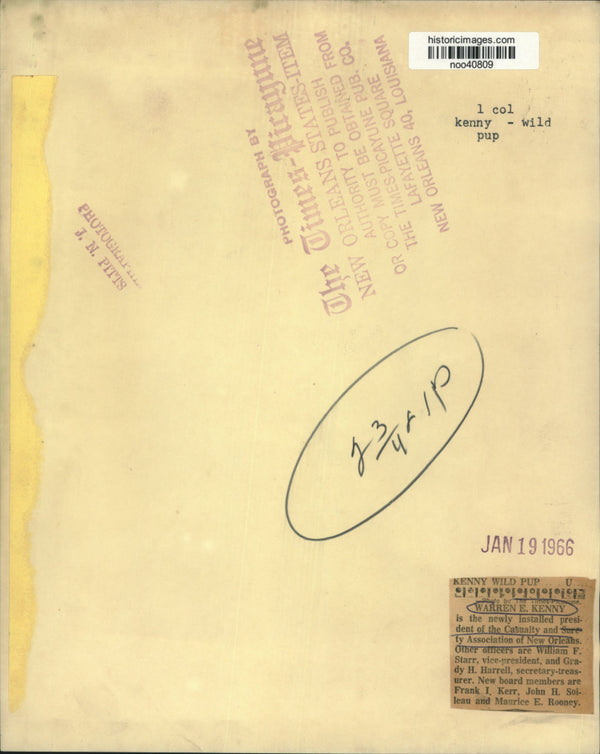 1966 Press Photo Warren E. Kenny, Casualty and Surety Association of ...