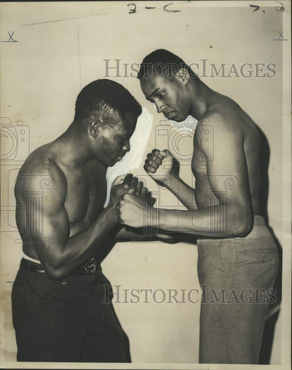 1967 Press Photo Boxers Freddie Little and Harold Richardson in New ...