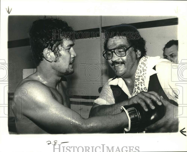 1978 Press Photo Tony Licata with trainer Willie Pastrano at St. Mary's ...