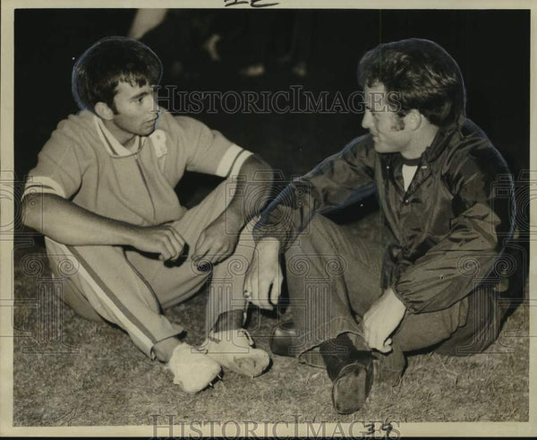 1971 Press Photo Rummel High School-John Miggiore and Bobby Johnson ...