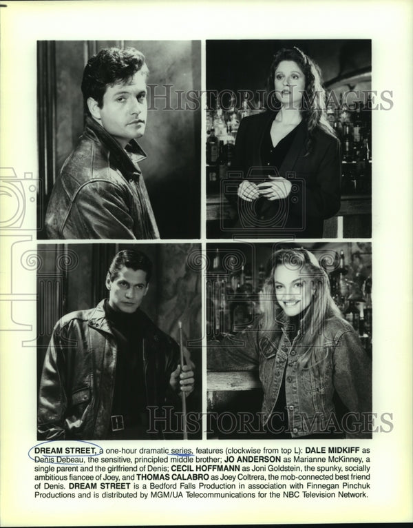 Press Photo "Dream Street" Cast Dale Midkiff, Jo Anderson, Cecil ...