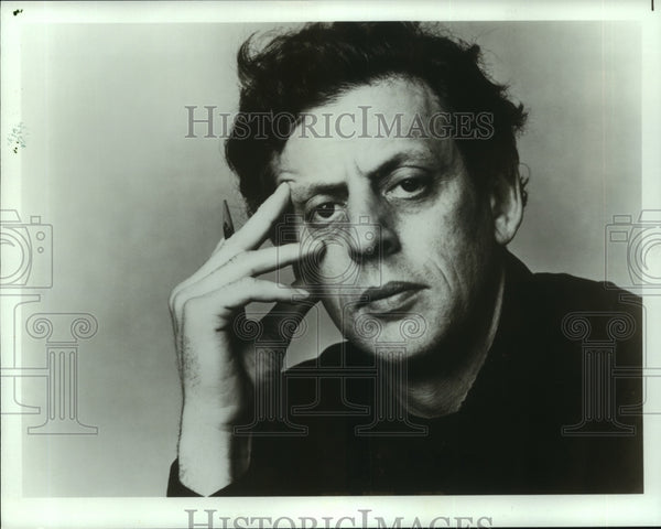 1986 Press Photo Minimalist Composer Philip Glass - nop30477 - Historic ...