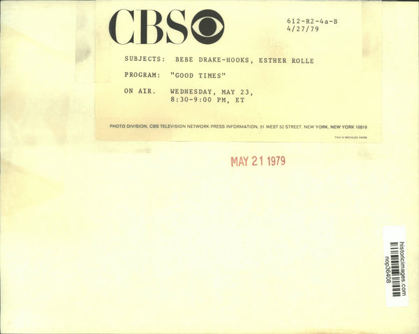 1979 Press Photo Actresses Bebe Drake-Hooks, Esther Rolle in "Good ...